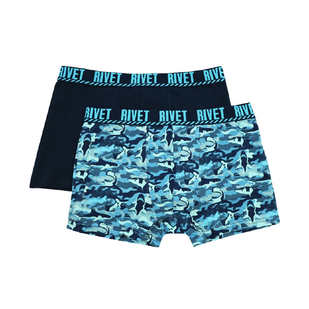 Rivet Boys' Trunks 2 Pack Blue | The Warehouse