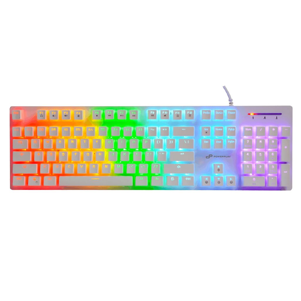 PowerPlay Mechanical Gaming Keyboard White | The Warehouse