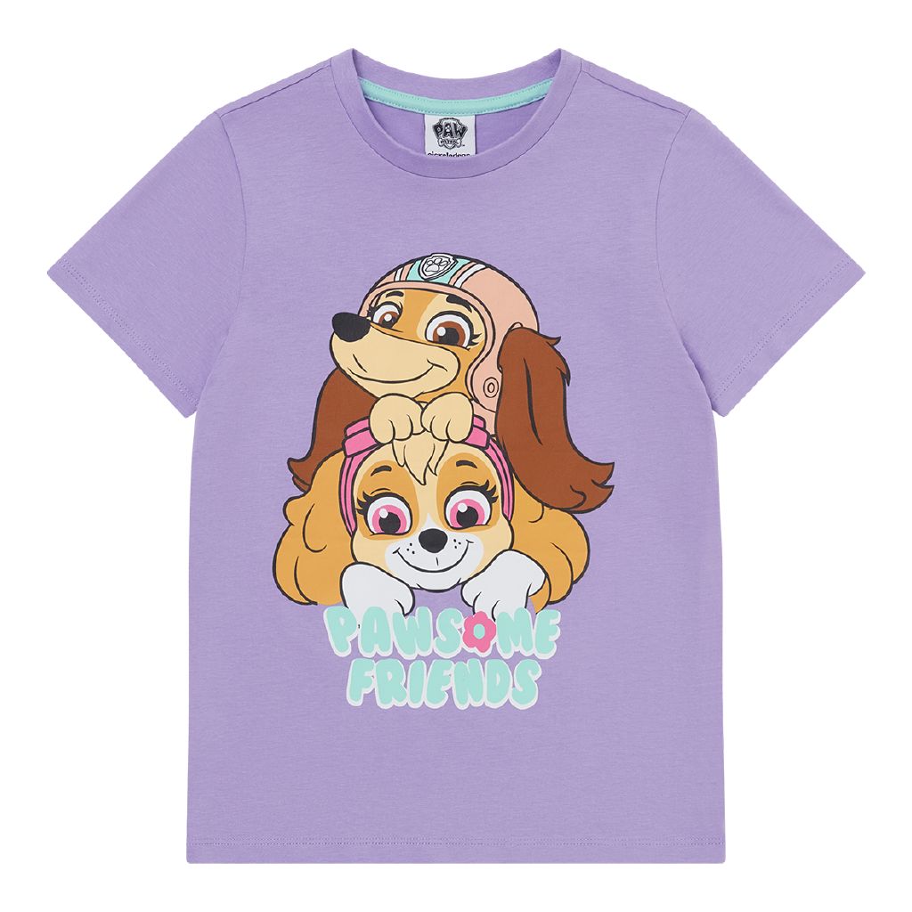 Paw Patrol Paw Patrol Skye Short Sleeve Tee Purple Mid | The Warehouse