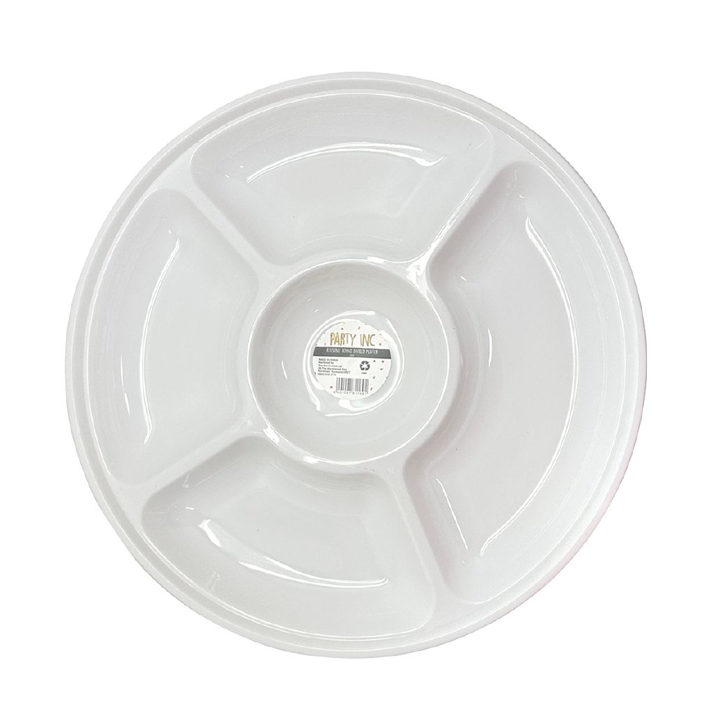 Party Inc Round Division Reusable Platter | The Warehouse