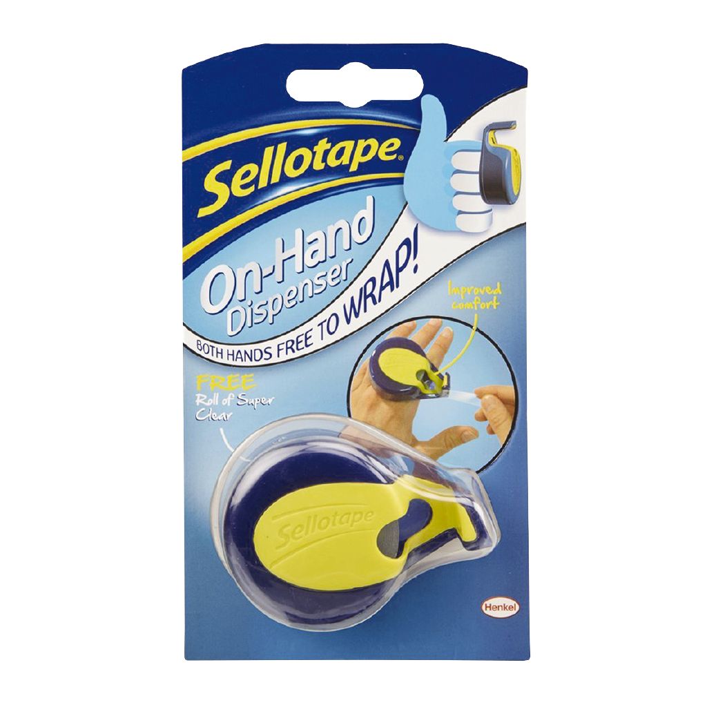 Sellotape On Hand Dispenser 18mm x 15m | The Warehouse