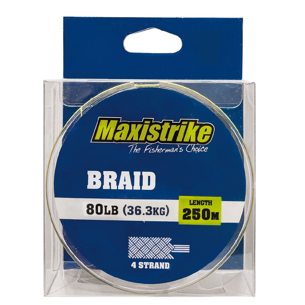 Maxistrike Braid 80lb 250m | The Warehouse