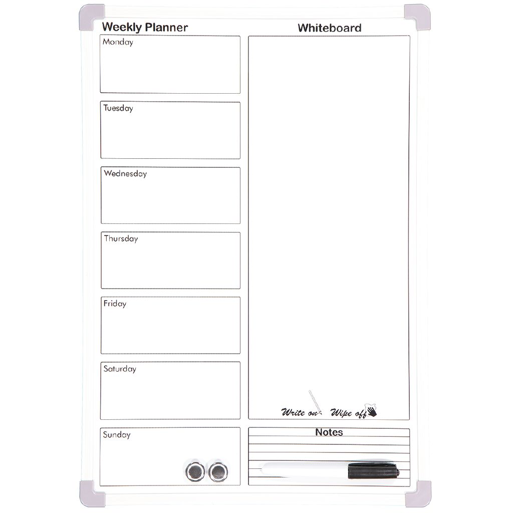 WS Weekly Planner 350mm x 500mm | The Warehouse
