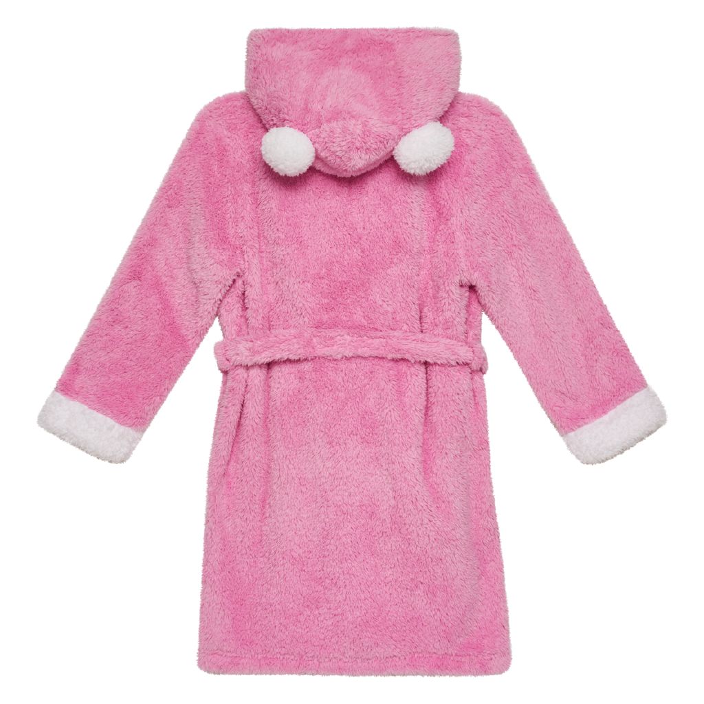 H&H Kids' Recycled Shaggy Robe Pink Mid | The Warehouse