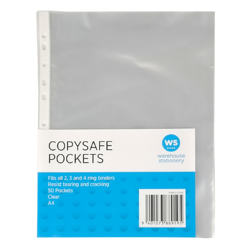 WS Copysafe Pockets 50 Pack A4 | The Warehouse