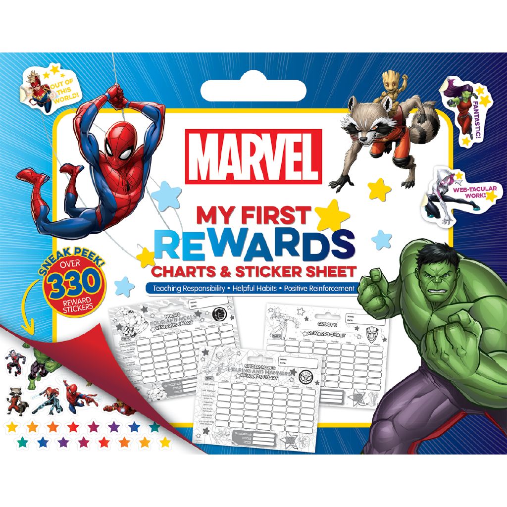 Marvel Spider-Man: My First Rewards Charts & Sticker Sheet | The Warehouse