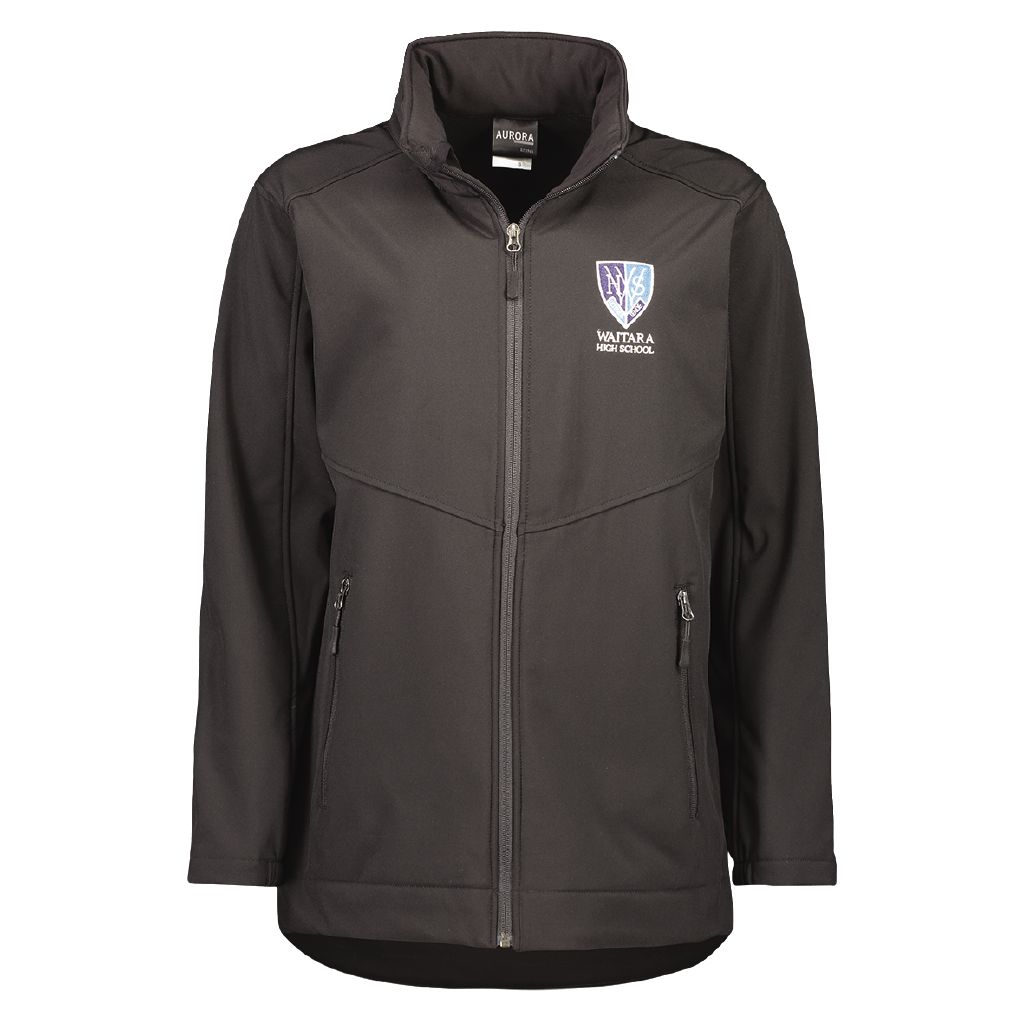 Schooltex Waitara High School Softshell Jacket with Embroidery Black ...