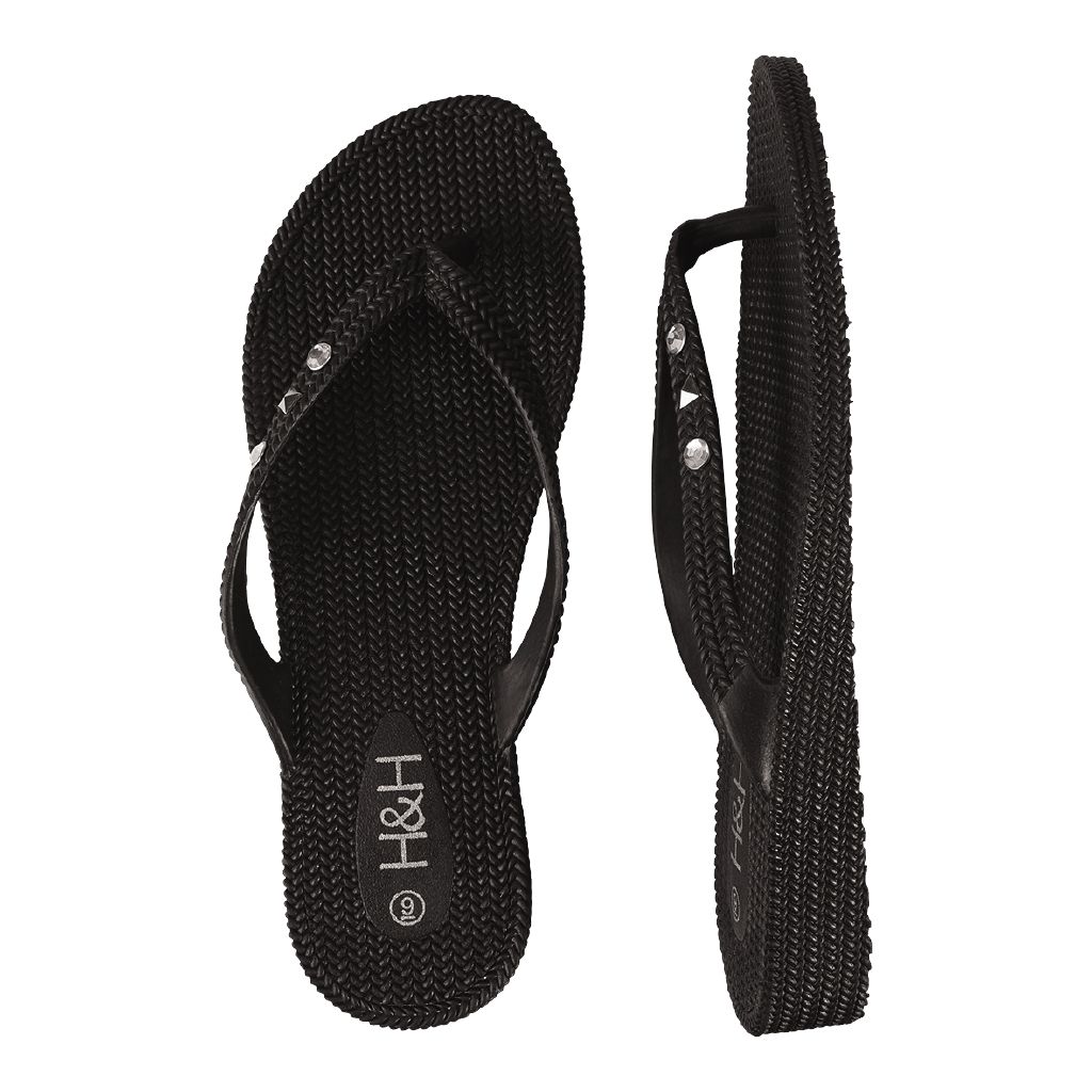 H&H Women's Piha Jandals Black | The Warehouse