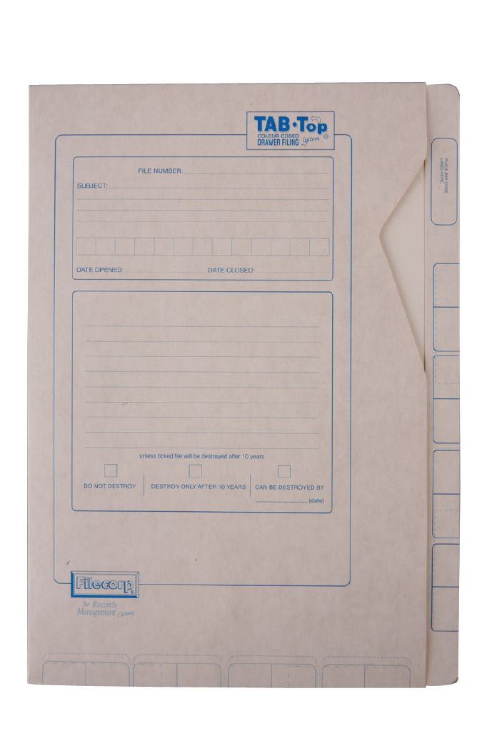 Filecorp Tab-Top Envelope File 2503 Foolscap Brown Mid Brown Mid | The ...