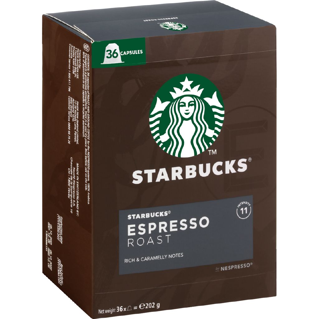 Starbucks Dark Espresso Roast Capsule 36 Pack | The Warehouse
