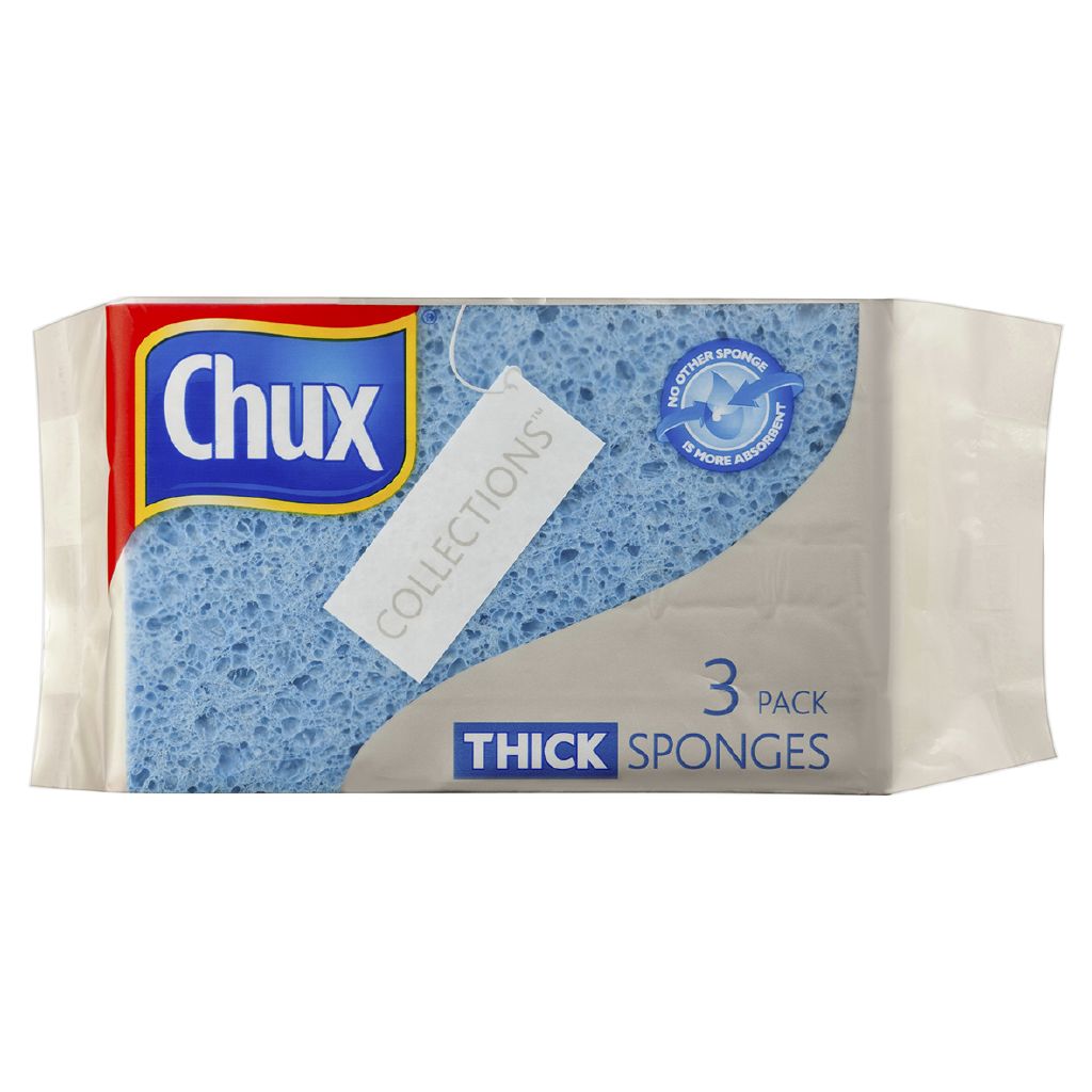 Chux Collections Sponges Thick 3 Pack | The Warehouse