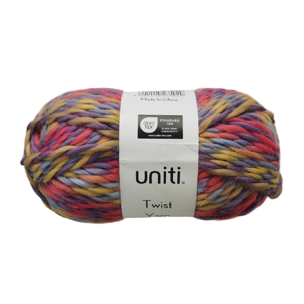 Uniti Twist Yarn Pink & Yellow 100g | The Warehouse