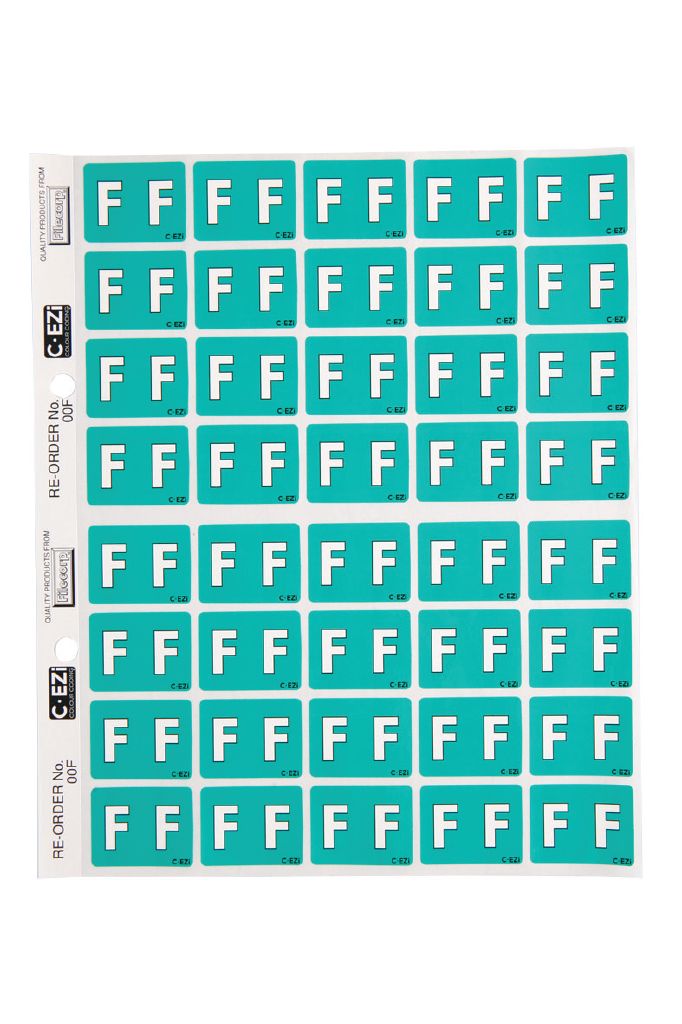 Filecorp Coloured Labels F Green Mid Green Mid | The Warehouse