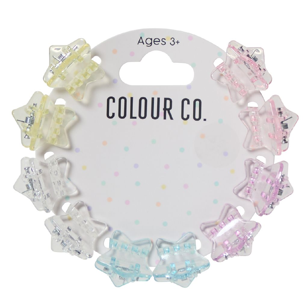 Colour Co. Mini Star Clips 10 Pack | The Warehouse