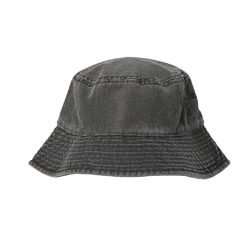 Young Original Kids' Acid Wash Bucket Hat Black | The Warehouse