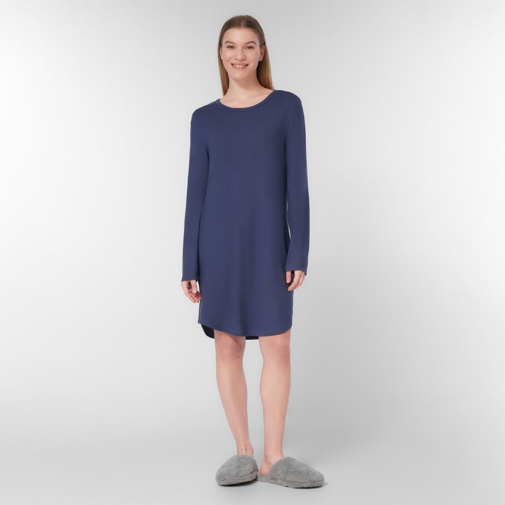 H&H Women's Soft Touch Nightie Blue Dark | The Warehouse