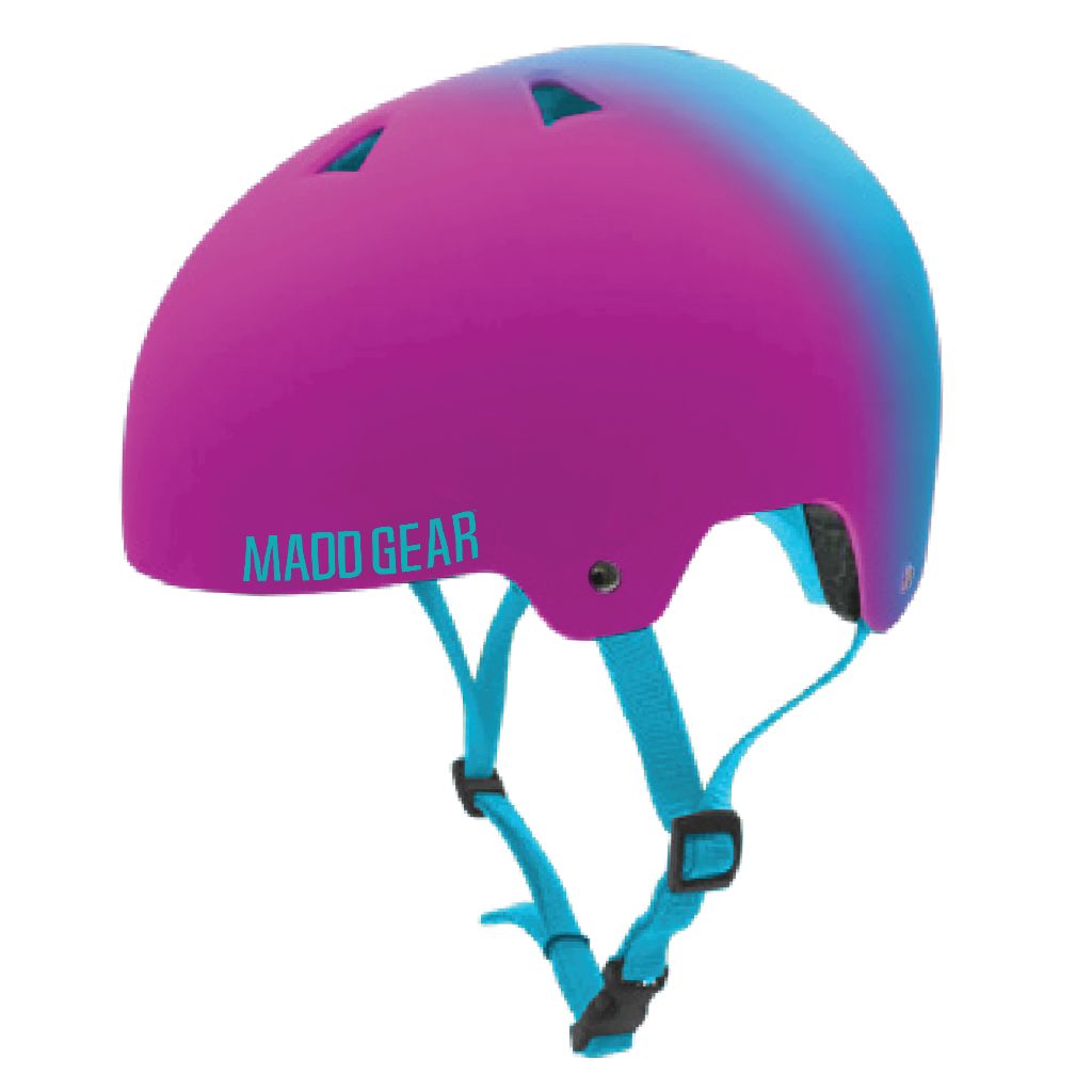 MADD Dial Fit System Helmet Size 56-59cm Pink/Blue | The Warehouse