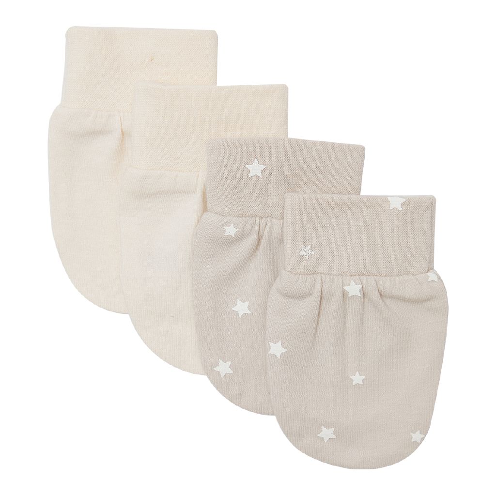 Young Original Baby Mittens 2 Pack Brown Light RAINY DAY | The Warehouse