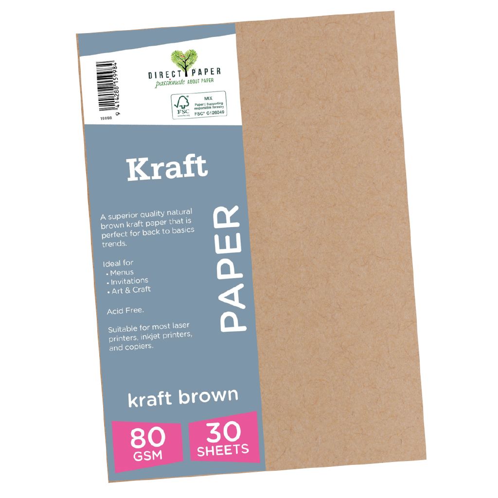 Direct Paper Trophee 80Gsm 30 Pack Kraft | The Warehouse