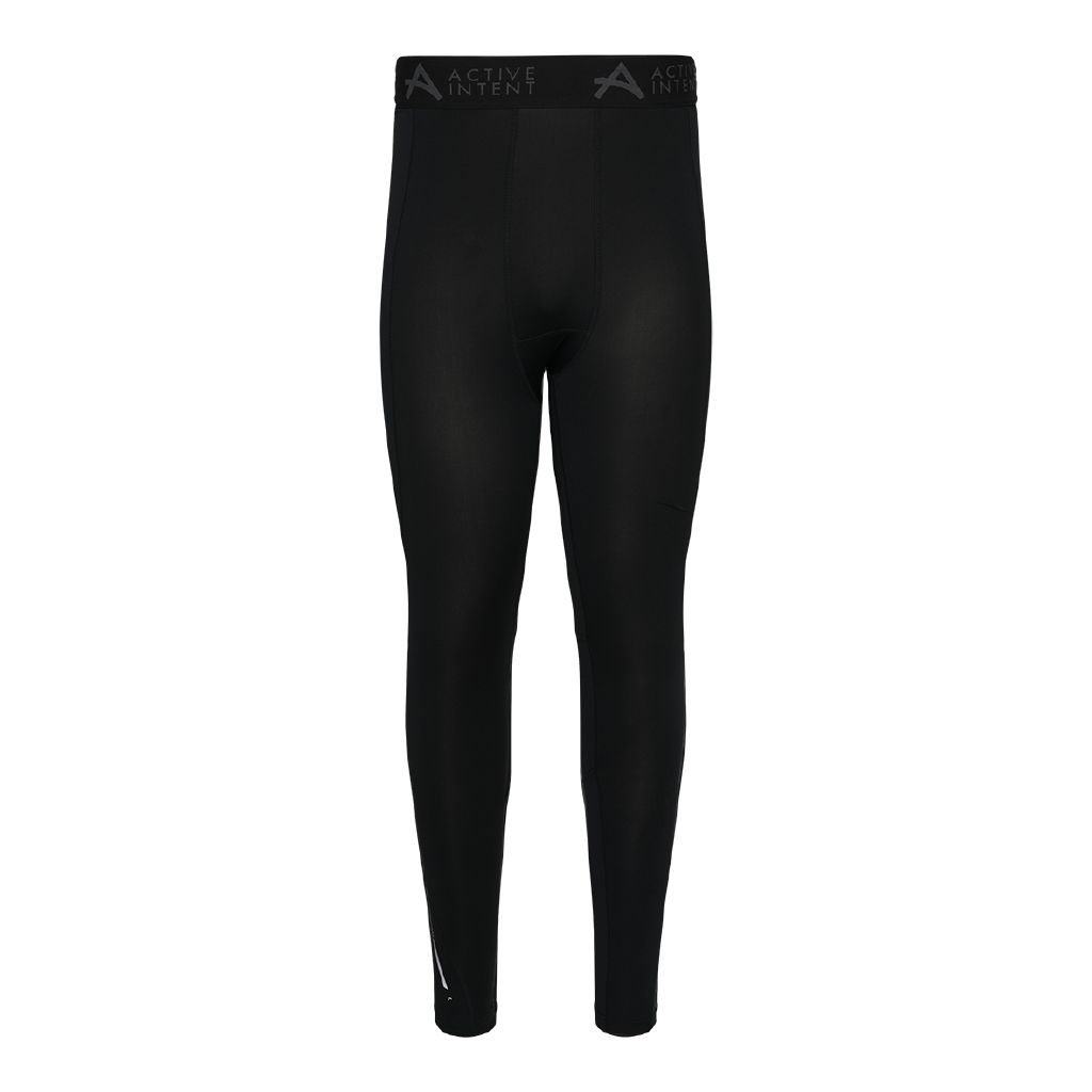 Active Intent Men's Compression Pants Black 24 | The Warehouse