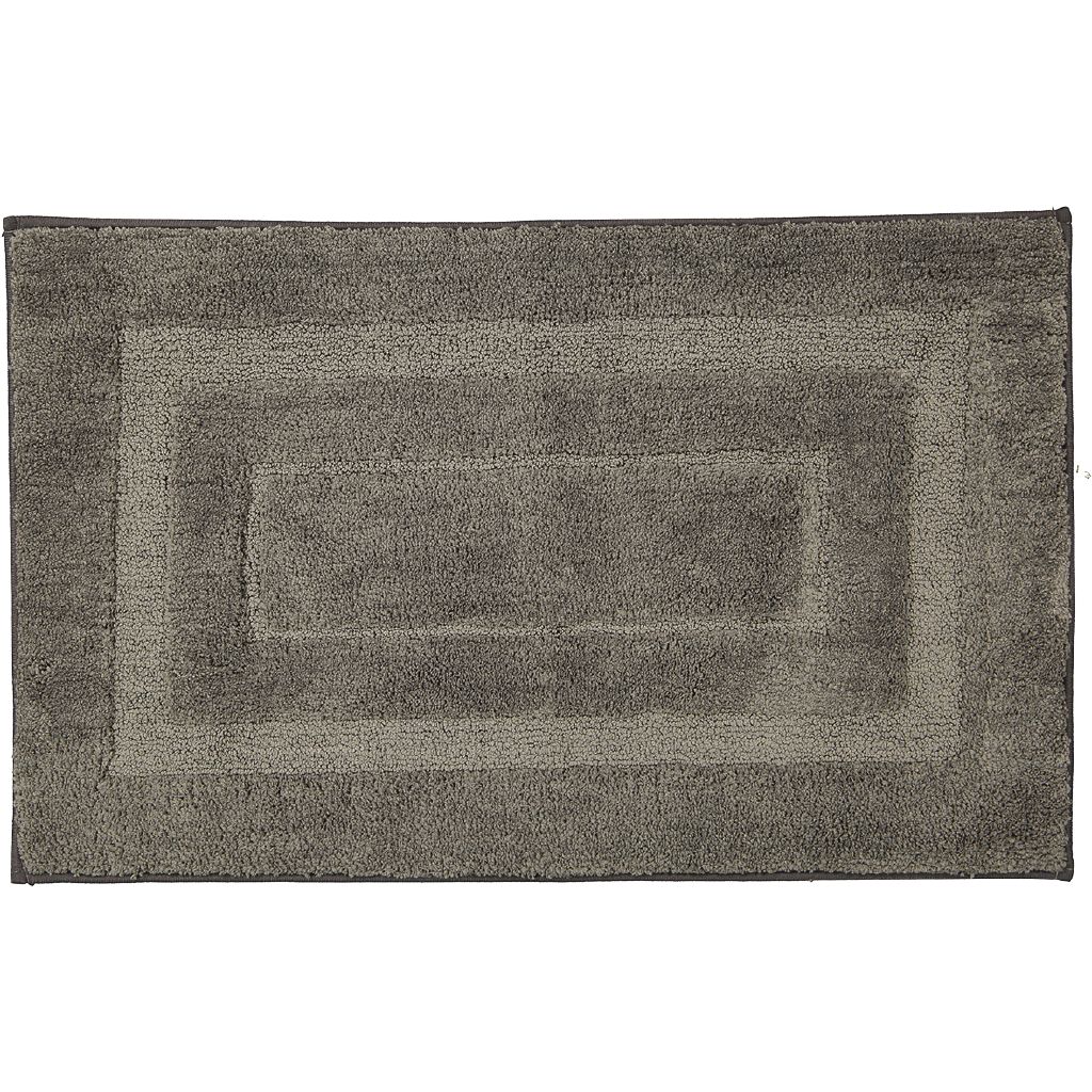 Living & Co Bath Mat Vienna Tufted Microfibre 50cm x 80cm Pewter | The ...