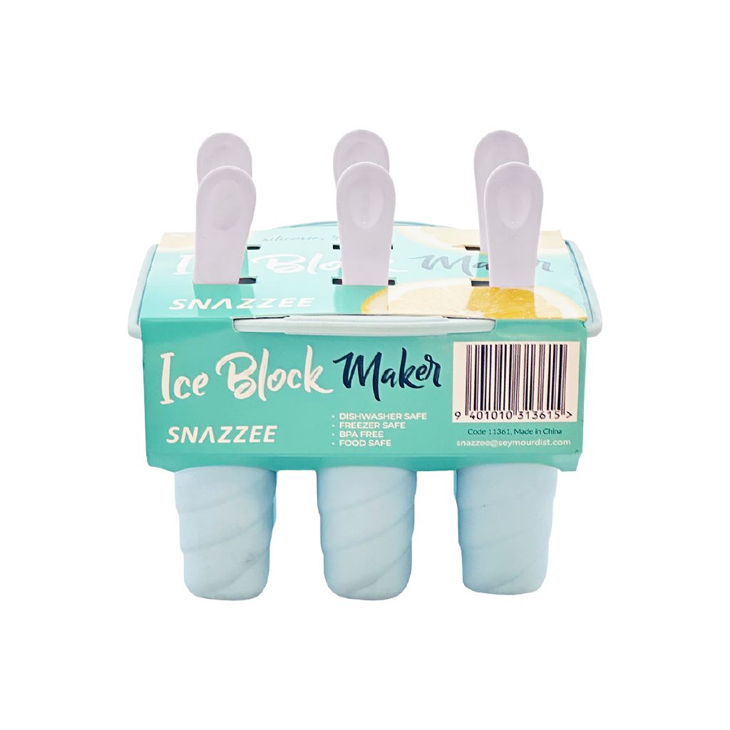 Snazzee Silicone Ice Block Maker Blue 6 Pack Blue | The Warehouse