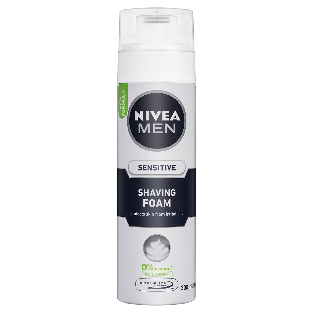 Nivea For Men Sensitive Shaving Foam 200ml | The Warehouse