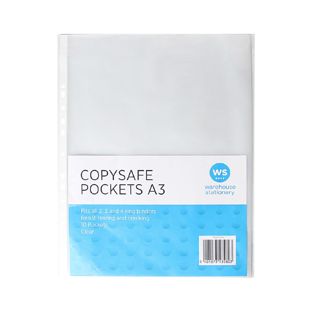 WS Copysafe Pockets A3 | The Warehouse