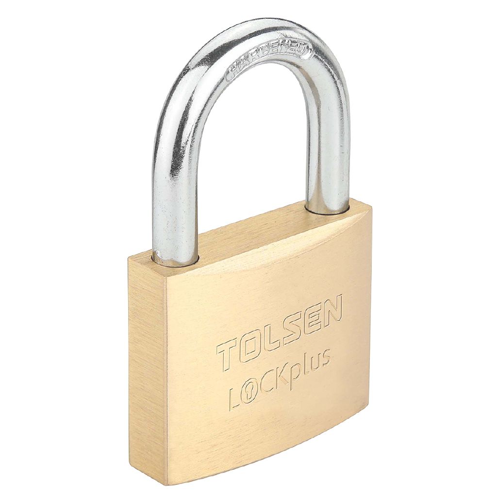 Tolsen Heavy Duty Industrial Brass Padlock 40mm with 3 Brass Keys | The ...