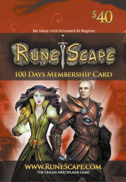 Runescape 100 Days Membership Card | The Warehouse
