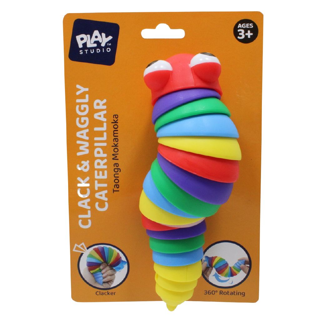 Play Studio Clack & Waggly Caterpillar Assorted Assorted | The Warehouse