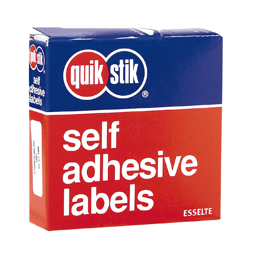 Quik Stik Labels Mr1335 13mm x 35mm 700 Pack White | The Warehouse