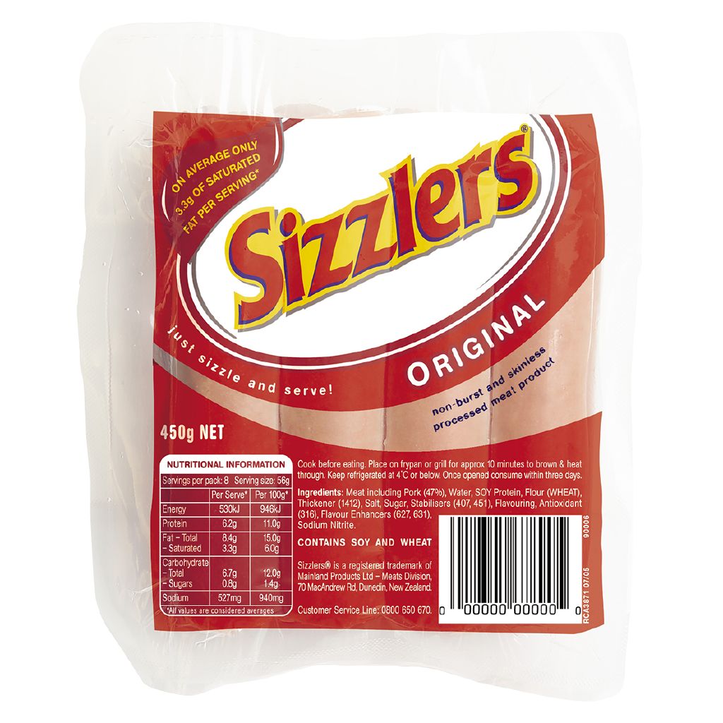 SIZZLERS Sizzlers Original 450g Brown Mid Brown Mid | The Warehouse