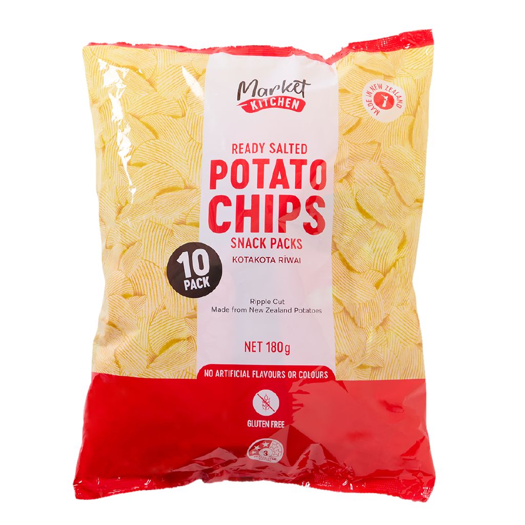 Market Kitchen Chips Ready Salted 10 Pack | The Warehouse