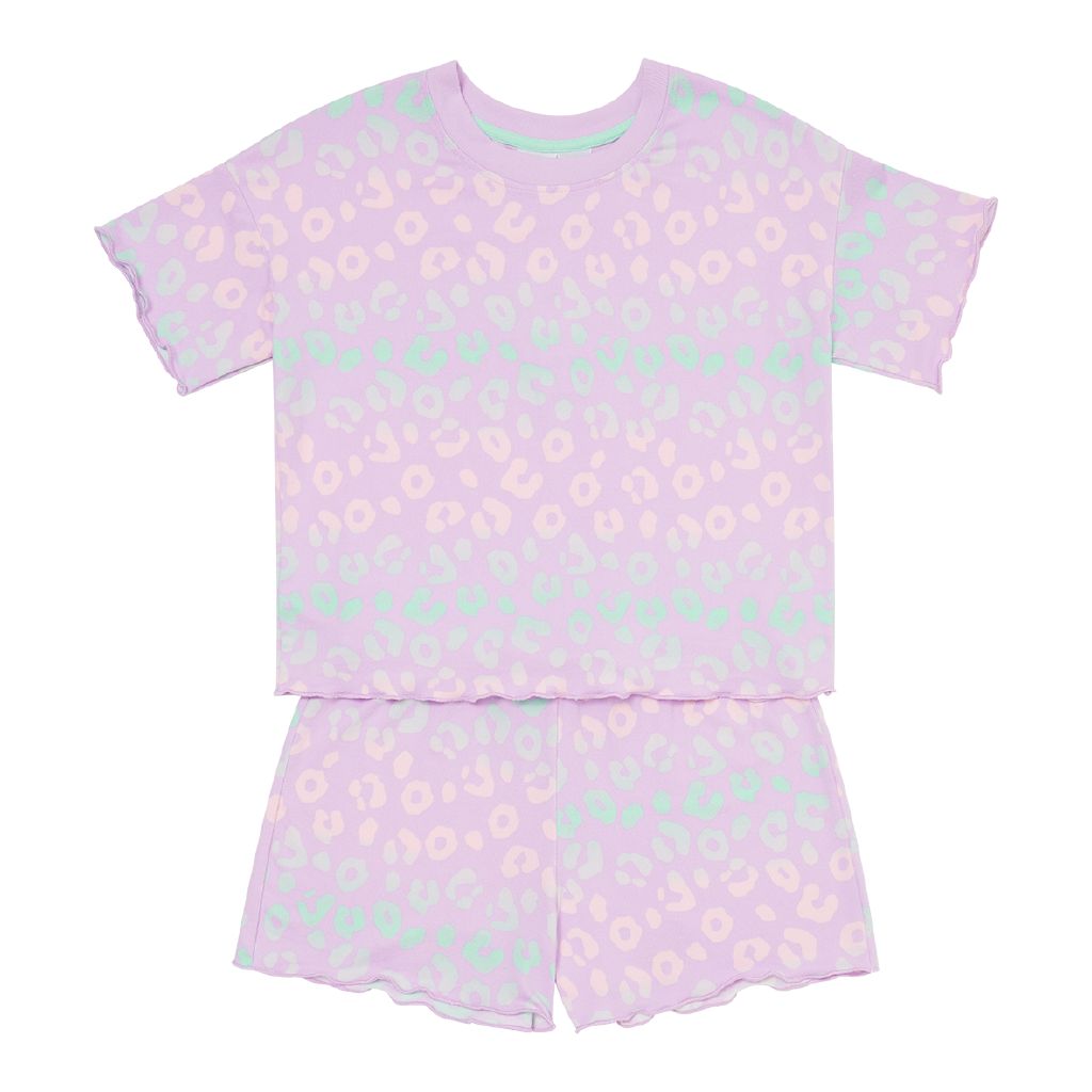 H&H Girls' Soft Touch Pyjamas Set Purple Light | The Warehouse