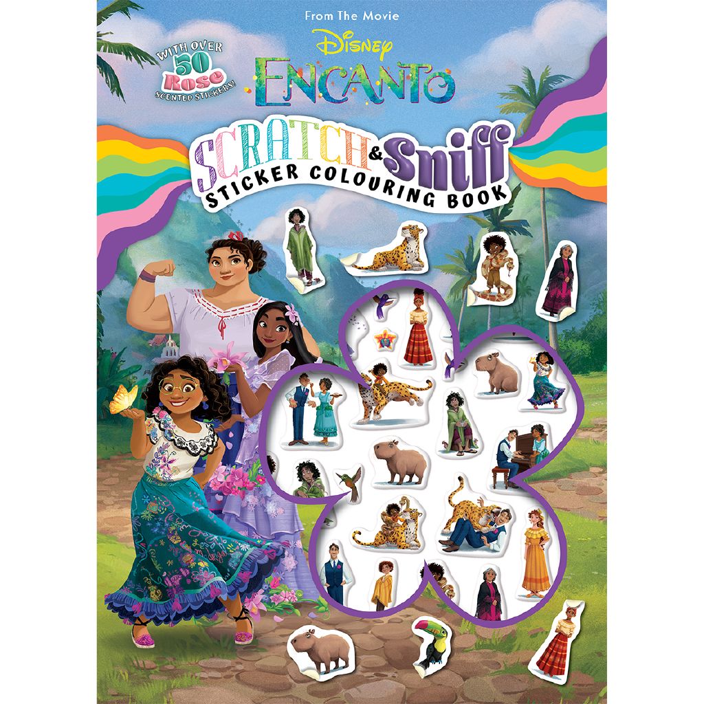 Disney Encanto: Scratch & Sniff Sticker Colouring Book | The Warehouse