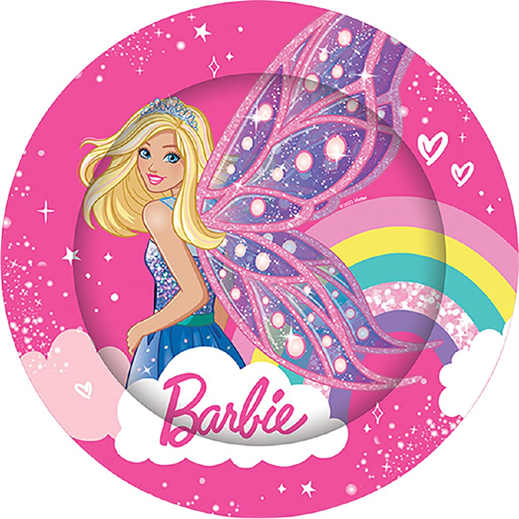 Barbie Artwrap Paper Plates 8 Pack 23cm | The Warehouse