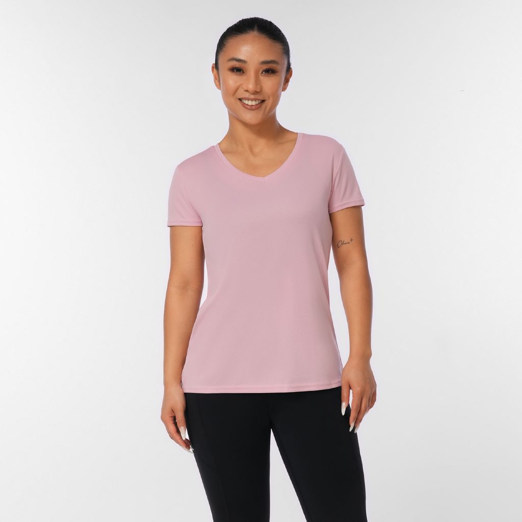 Active Intent Women's Cooldry Tee Pink Light | The Warehouse
