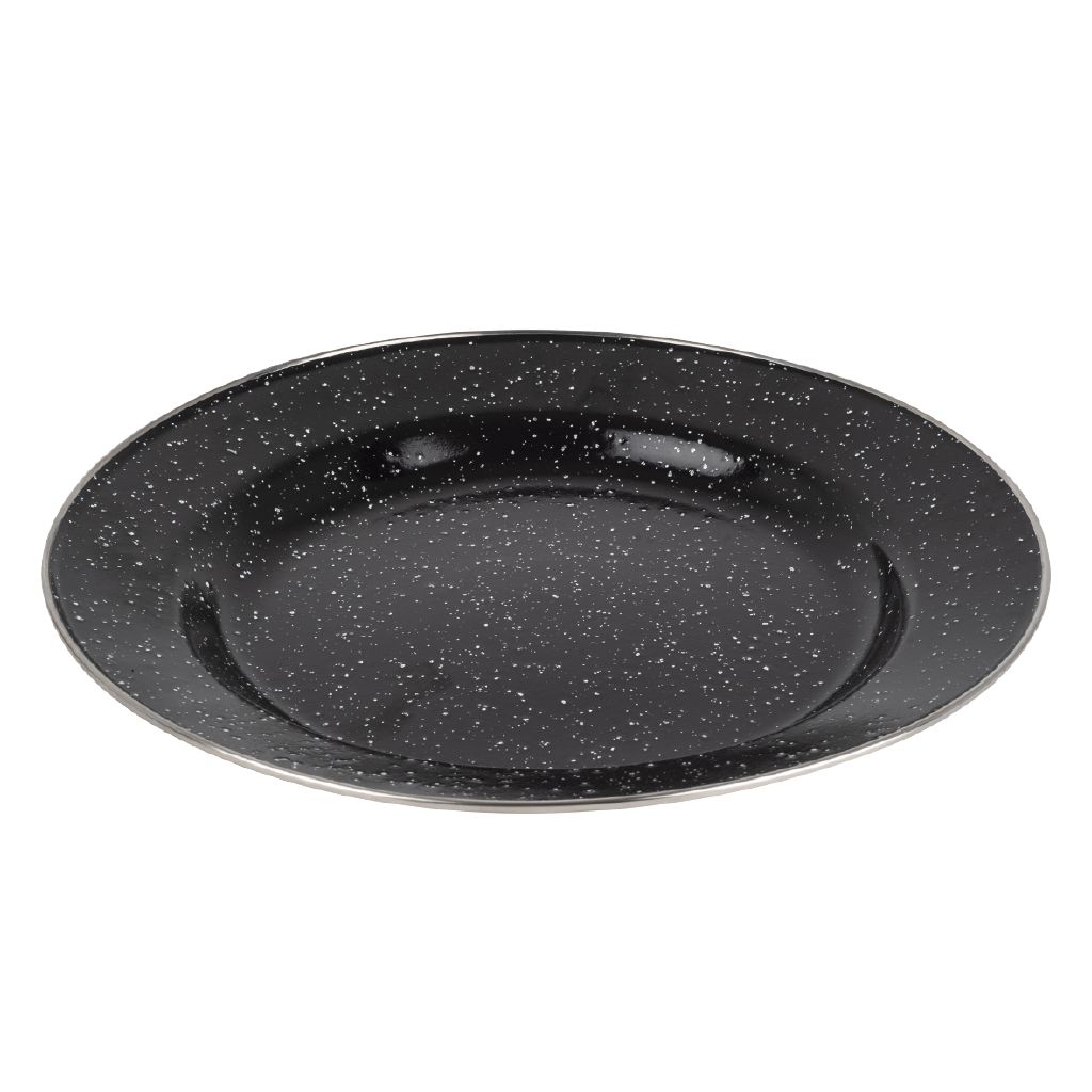 Navigator South Enamel Camping Plate Black Black | The Warehouse