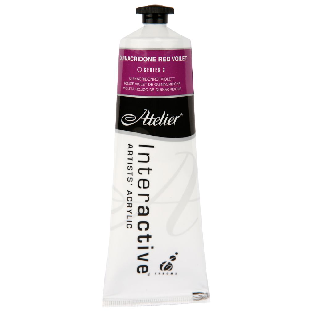 Atelier S3 Acrylic Paint Quinacridone Red Violet 80ml | The Warehouse