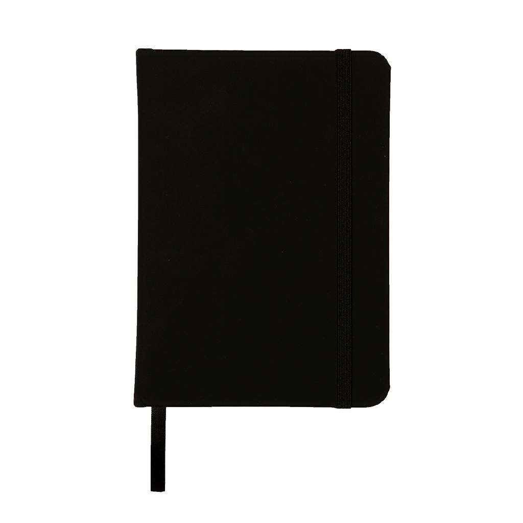 WS PU Notebook Black A6 Black | The Warehouse