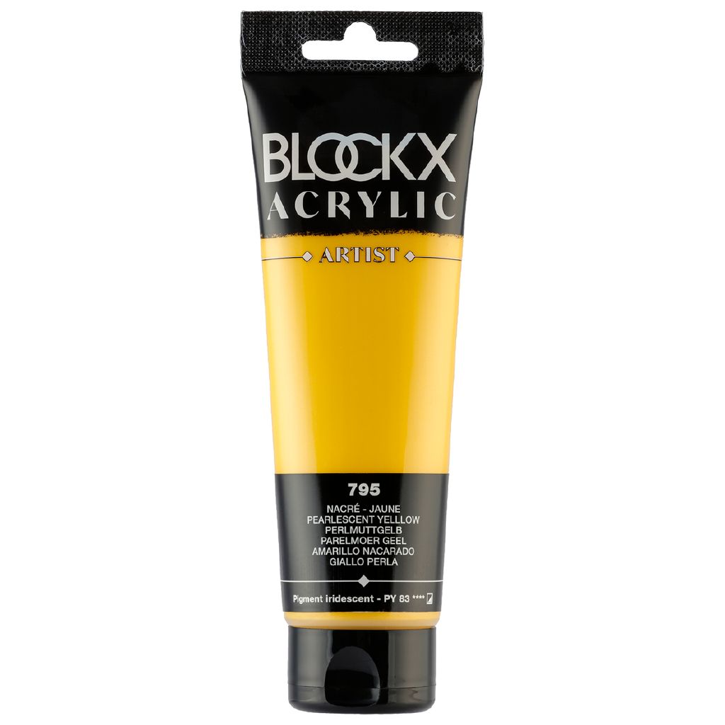 BLOCKX Acrylic Tube Pearlescent Yellow 120ml | The Warehouse