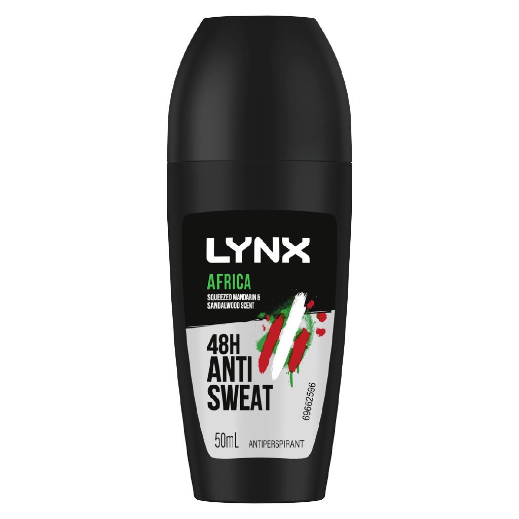 Lynx Dry Roll On Deodorant Africa 50ml | The Warehouse