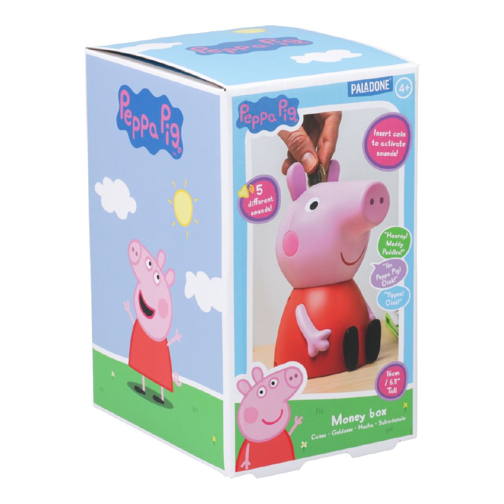 Paladone Peppa Pig Shaped Money Box | The Warehouse