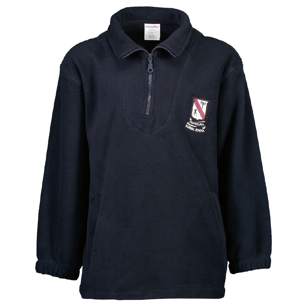 Schooltex Papakura Normal School Polar Fleece Top with Embroidery Navy ...