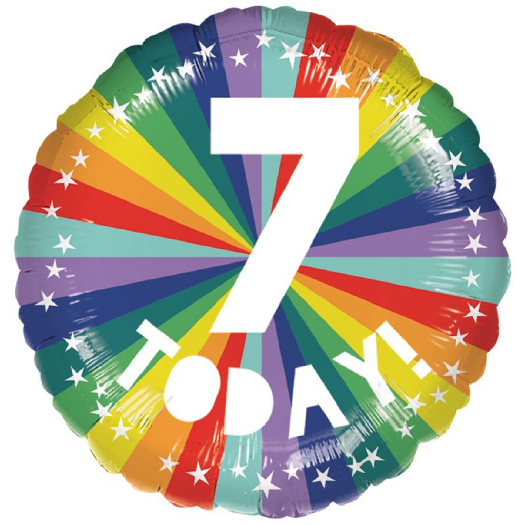 Amscan 45cm Standard Rainbow 7 Today | The Warehouse