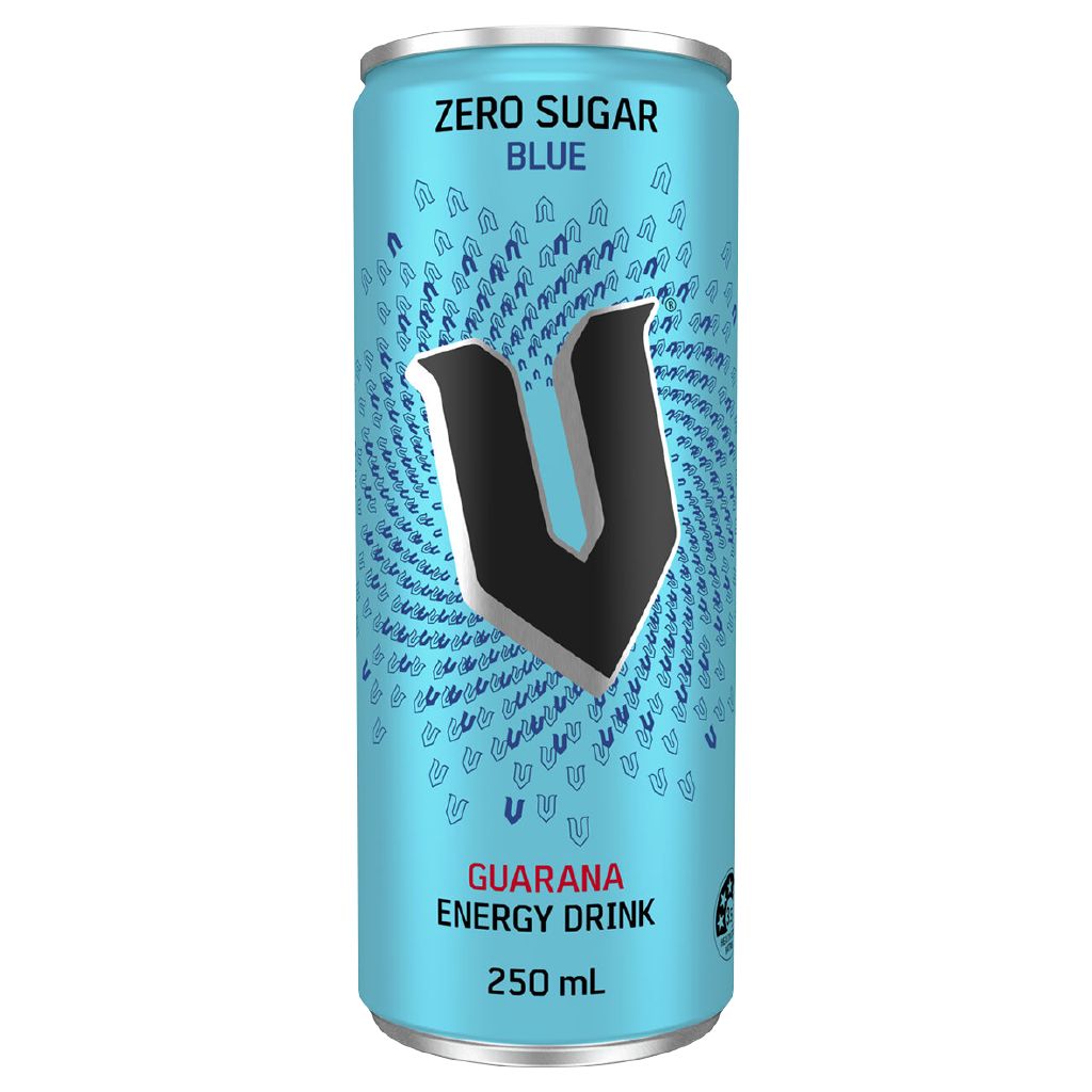 V Energy Drink Blue Can Sugarfree 250ml | The Warehouse