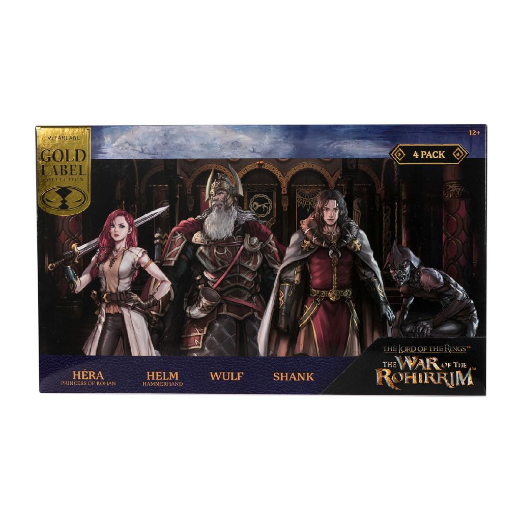 Lord Of The Rings Rohirrim 4 Pack Helm/Hera/Shank/Wulf Gold Label | The ...