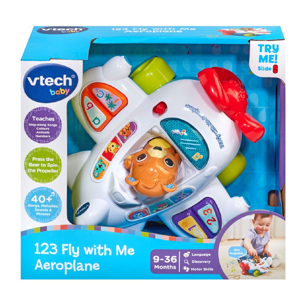 Vtech 1-2-3 Fly with me Aeroplane | The Warehouse