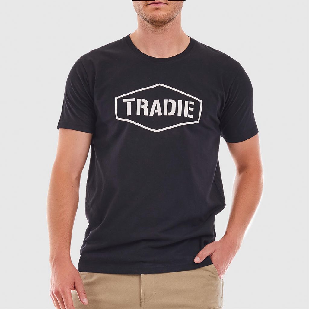 Tradie Logo Tee Black | The Warehouse